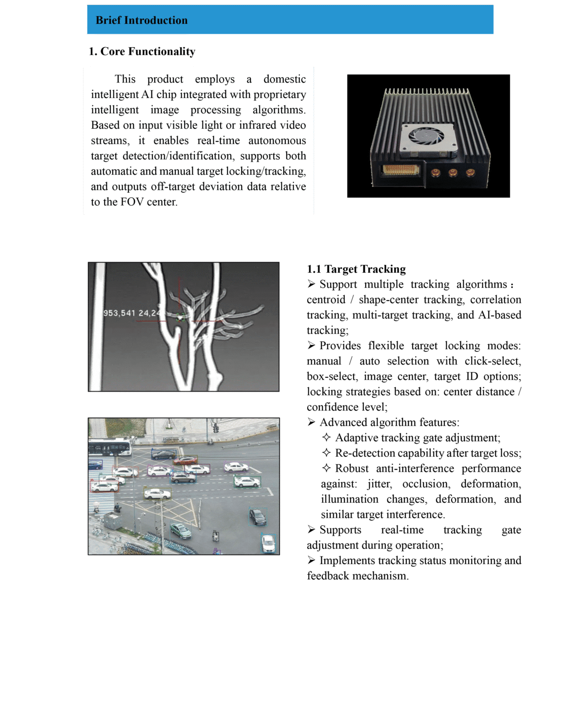 Trac-DA030H Video Tracking Board - uavauto.com
