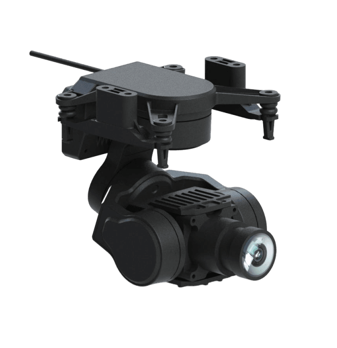 Micro UAV Gimbal Camera with 3-Axis Stabilization & FHD Zoom